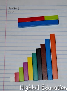 Highhill Homeschool: Learning Algebra with Cuisenaire Rods