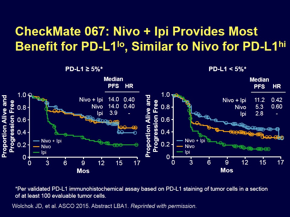 Hematología y Oncología: ASCO 2015 - CheckMate 067: Improved PFS with ...