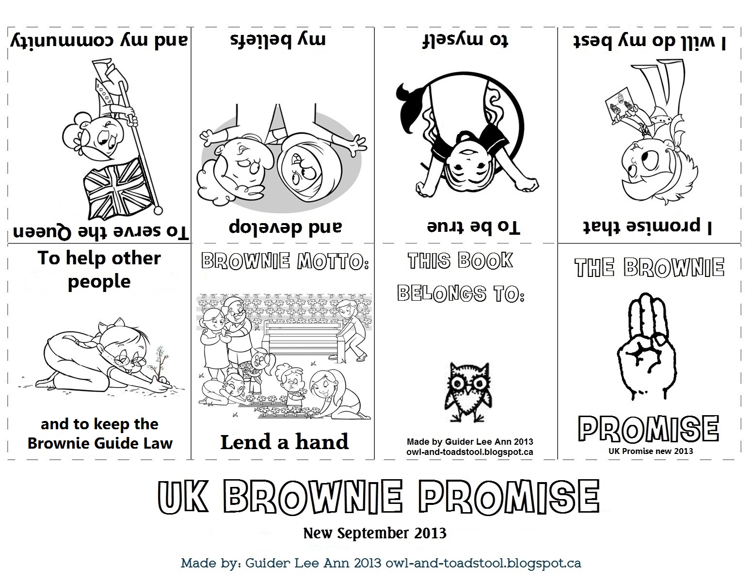 Owl Toadstool Girlguiding UK New Promise Mini Books owl-toadstool-girlguiding-uk-new-promise-mini-books