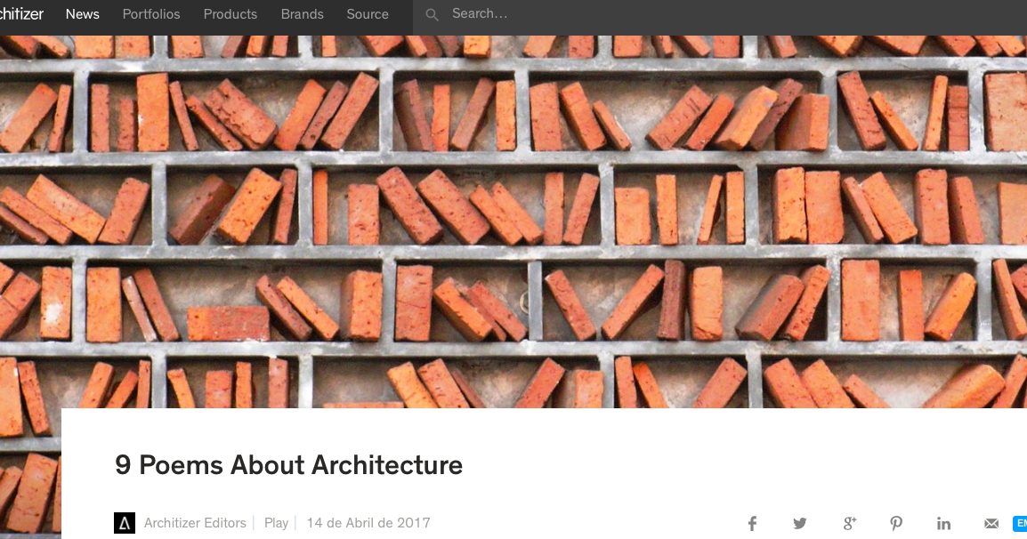 studio fredrik lund : 9 poems about architecture ********* Architizer ...