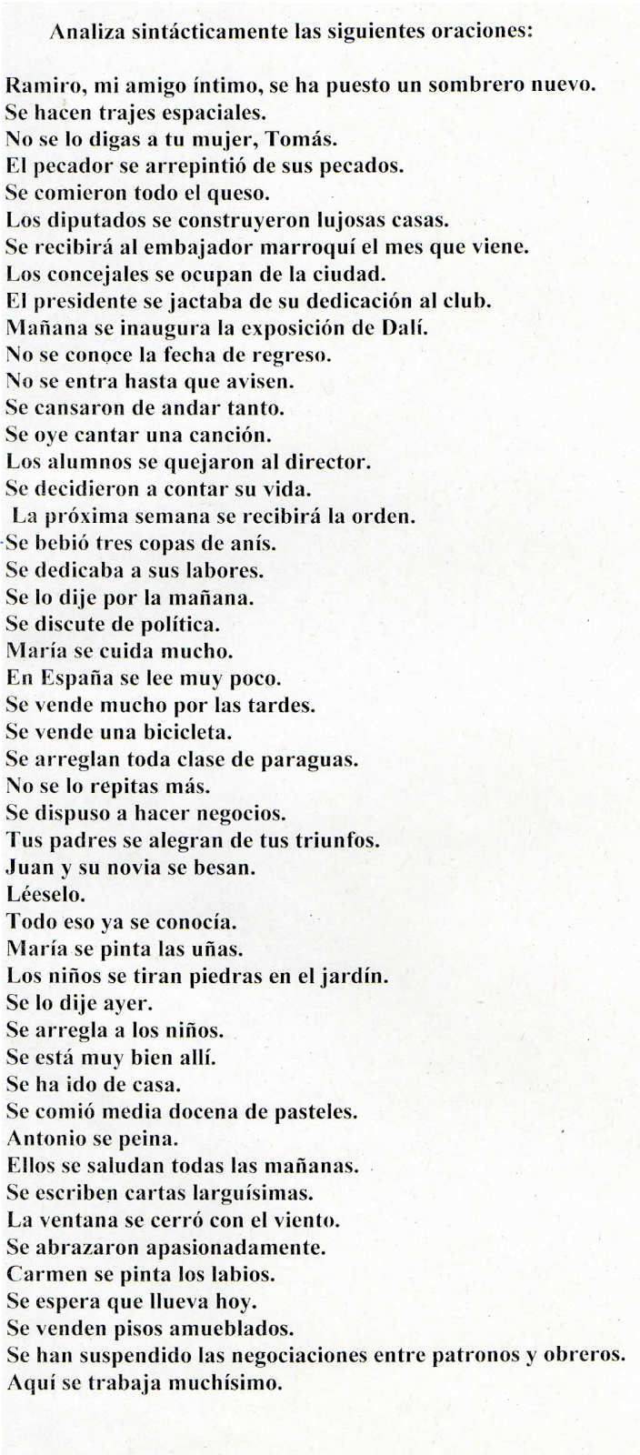 Ejemplos De Oraciones Simples Losejemplos