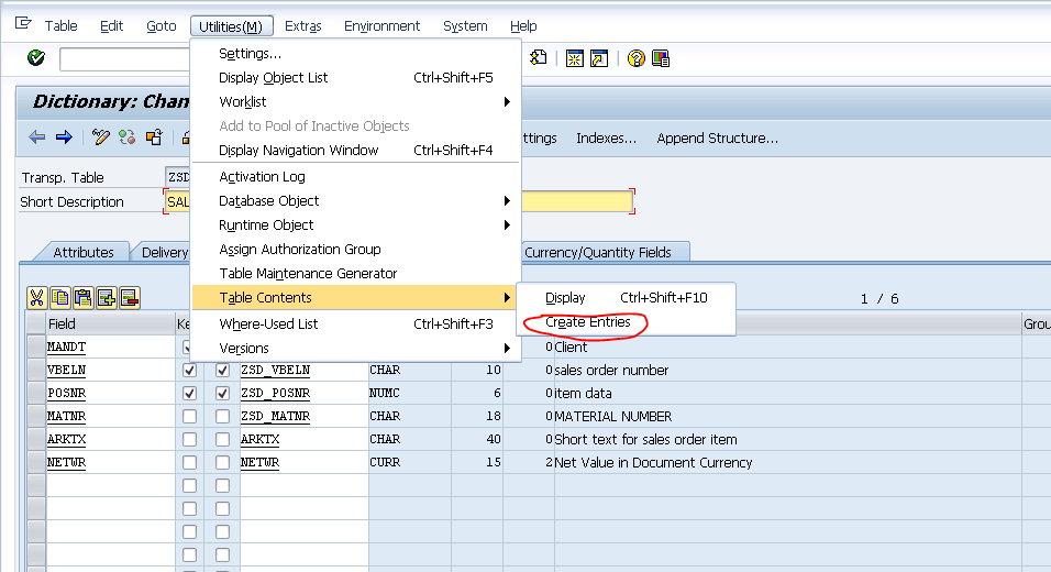 SAP TECH: Creating Transparent Transaction Table