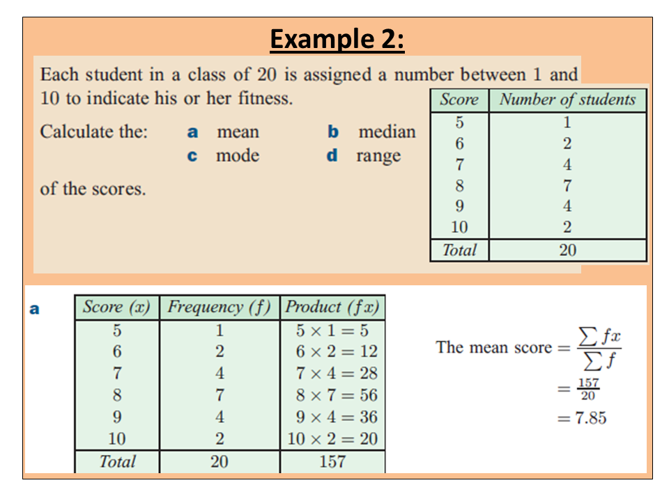 Math 9: CHAPTER 8 - STATISTICS