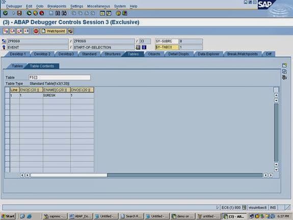 Sap Abap Debugging Concept Sap Abap Online Tutorials