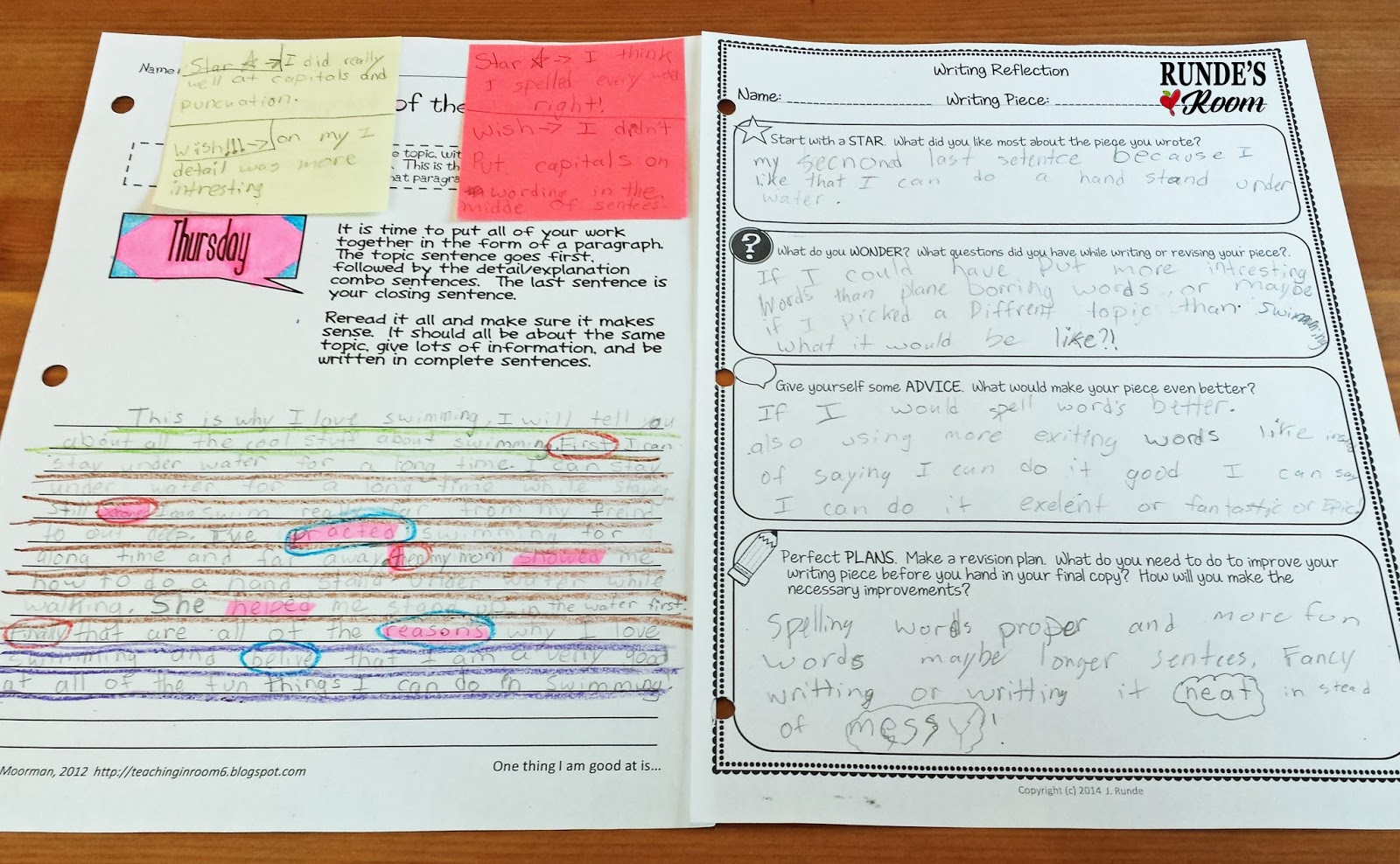Getting Students to Reflect on Their Writing | RUNDE'S ROOM