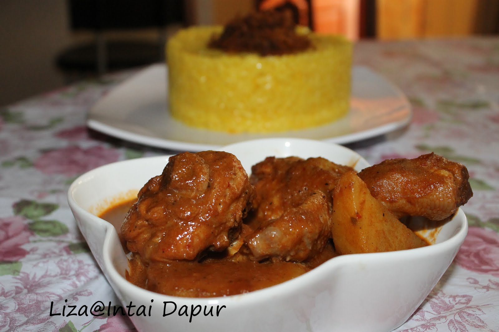INTAI DAPUR: Pulut Kuning Serunding Daging n Ayam Masala..