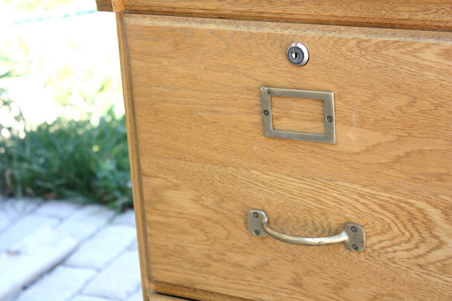 Filing Cabinet Before and After - Sew Much Ado