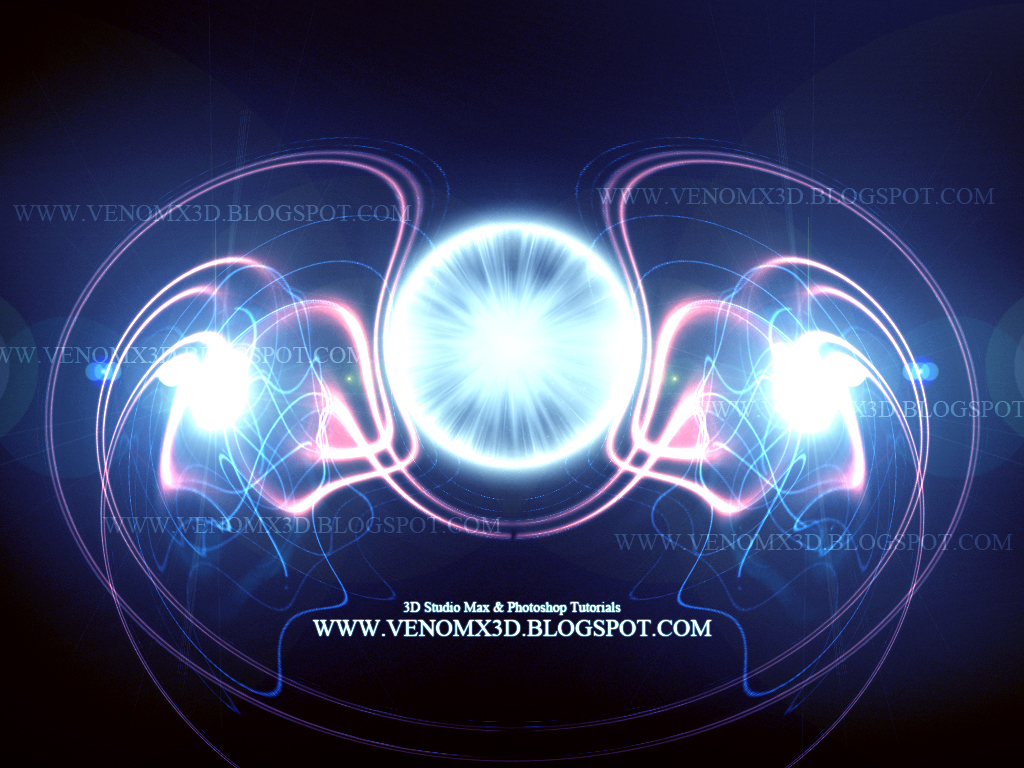 V3N0M's - 2D and 3D art: Abstract Energy Flares