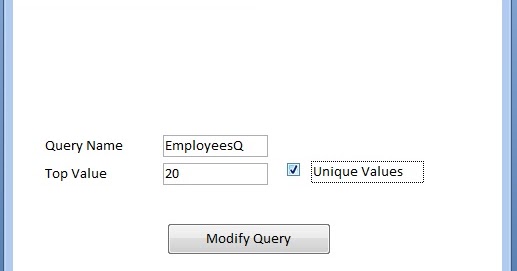 Change Query Top Values Property with VBA-2 ~ LEARN MS-ACCESS TIPS AND TRICKS