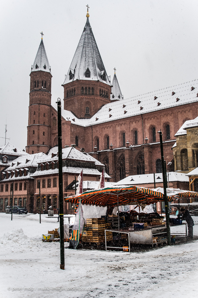 Mainz-Images: Winter in Mainz - Schneefall Anfang Januar 2017