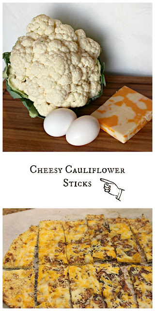 Jenn's Random Scraps: Cheesy Cauliflower Sticks