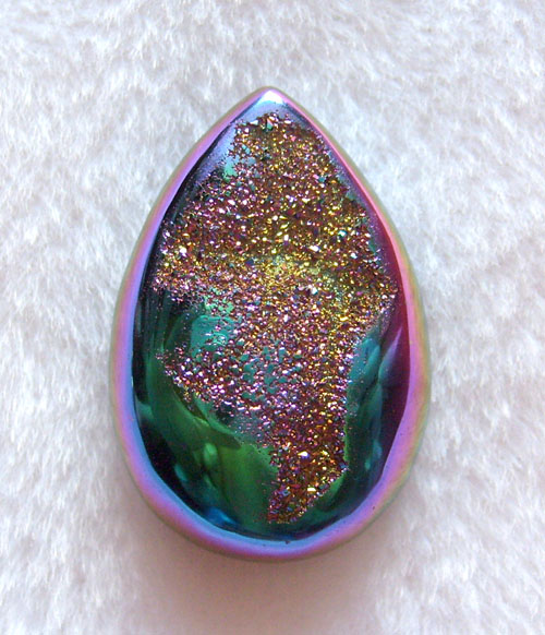 D's Beads: Titanium Druzy (15 pcs)