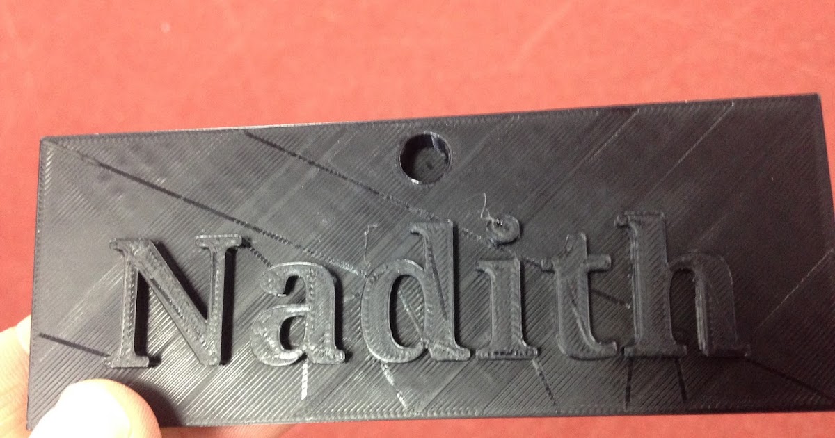 3D Print School: 3D Printing: Name plates for 2017