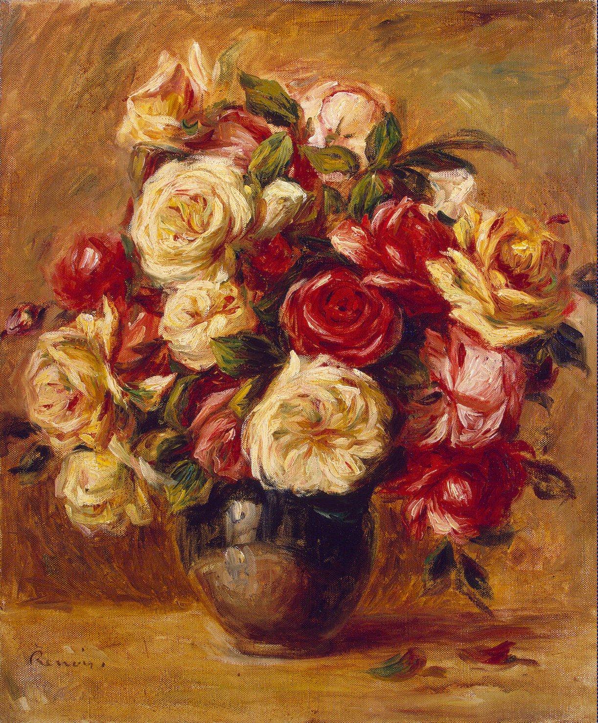 Bouquet of Roses - Pierre-Auguste Renoir | Endless Paintings