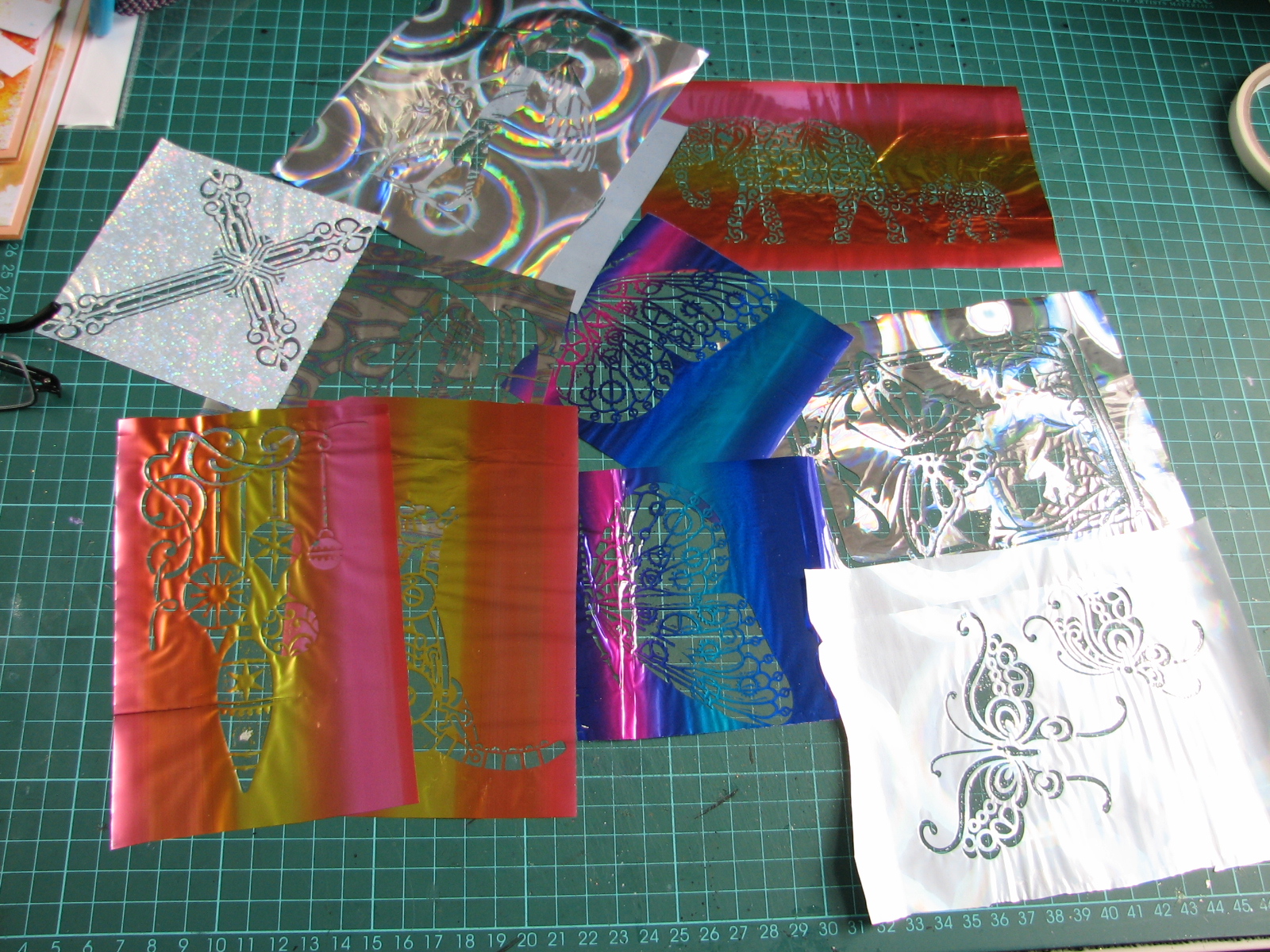 Silverwolf Cards: Part Two- Hot foil, a laminator or an Iron.
