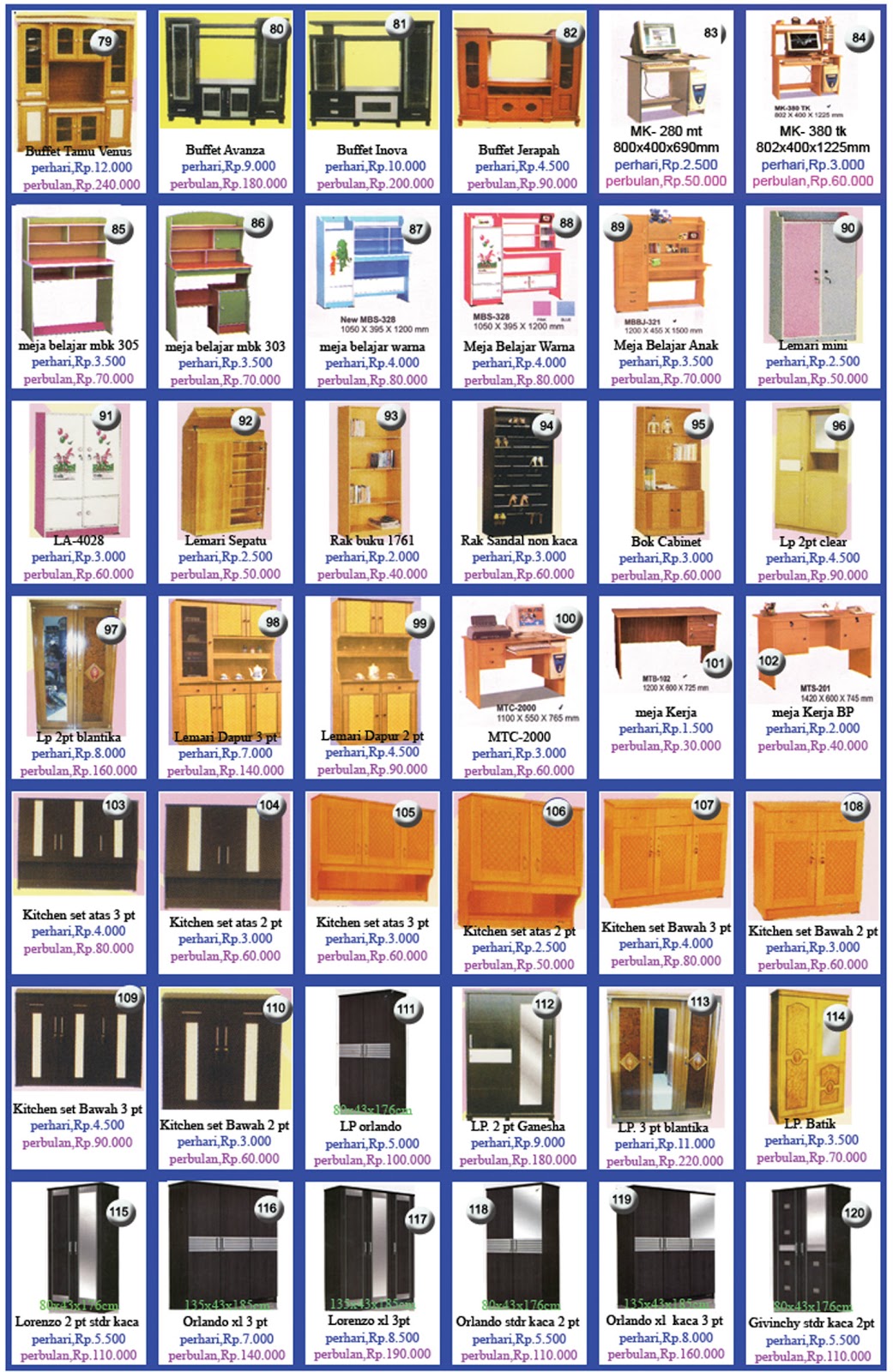 ARISAN ANEKA BARANG online: Catalog Furniture