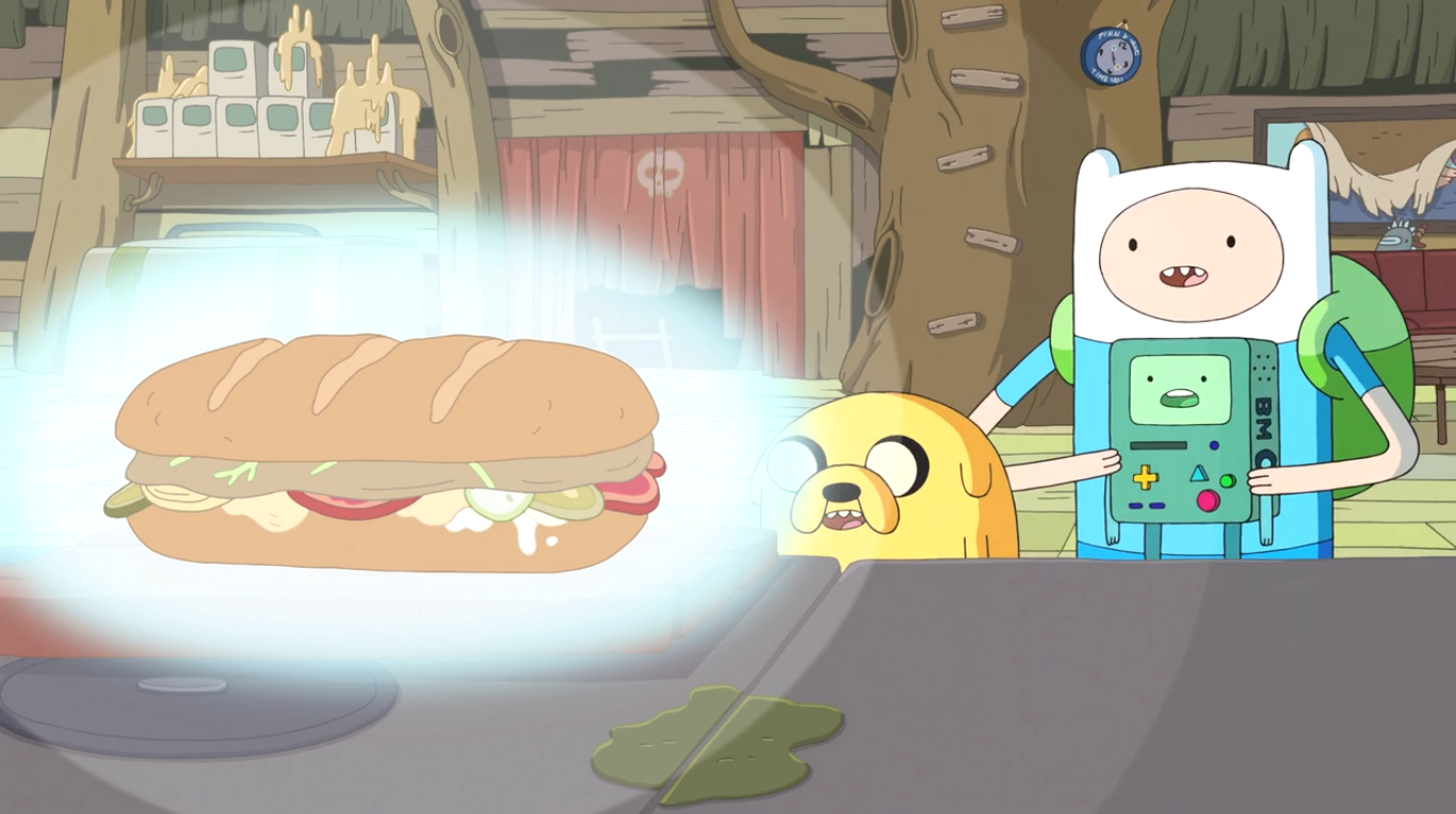 Fiction-Food Café: Jake's Sandwich (w/ Lobster Soul) from "Adventure Time"
