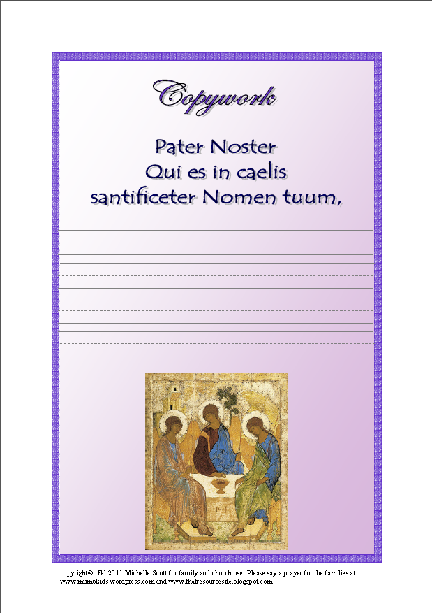 That Resource Site: A LIttle Latin Lesson on the Pater Noster (Our Father)