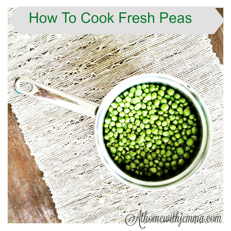How To Cook Fresh Garden Peas - At Home with Jemma