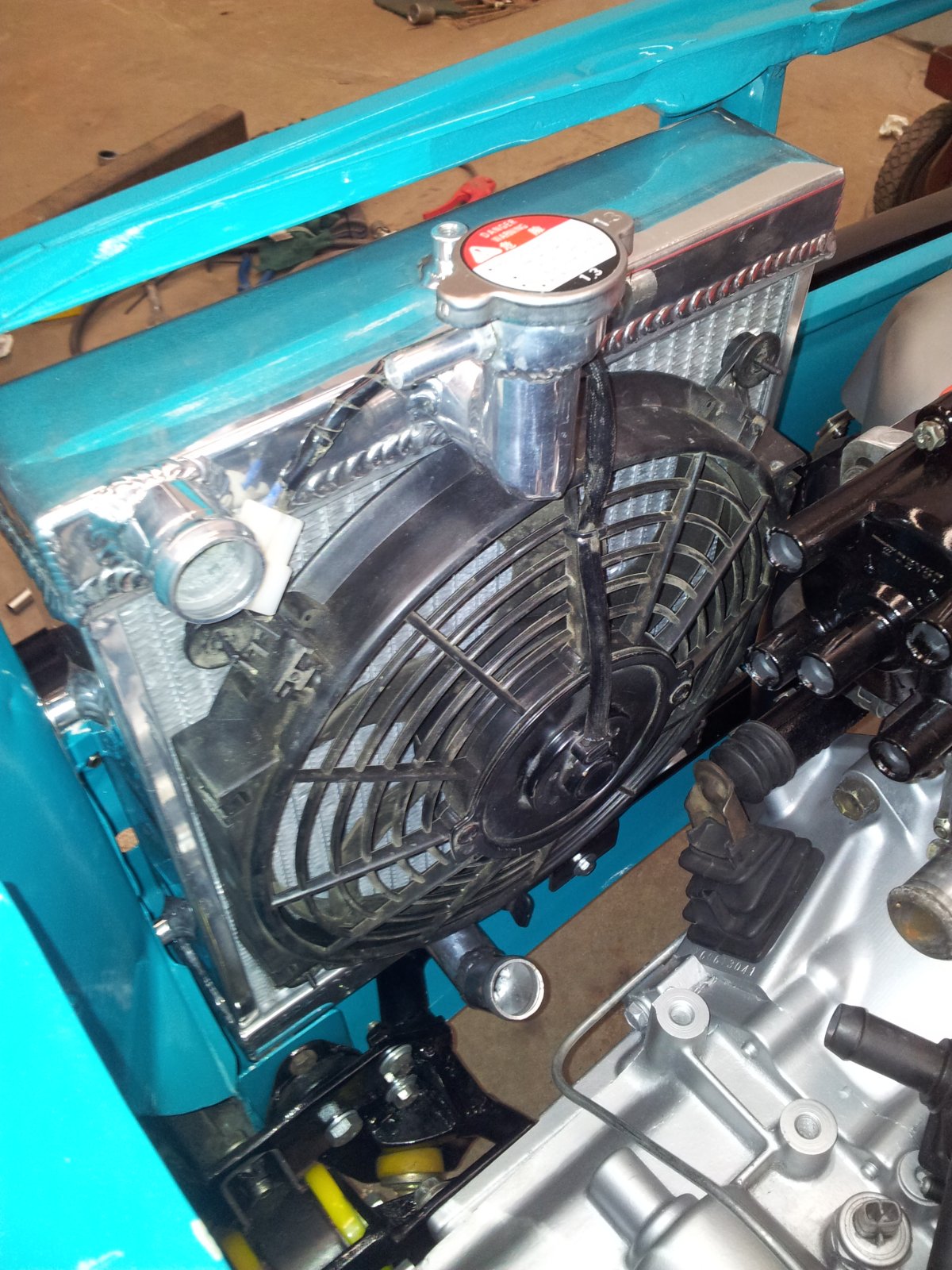Glanza V 4EFTE Powered Clubman - The Mini Flyer: Build Up 02 + Radiator ...