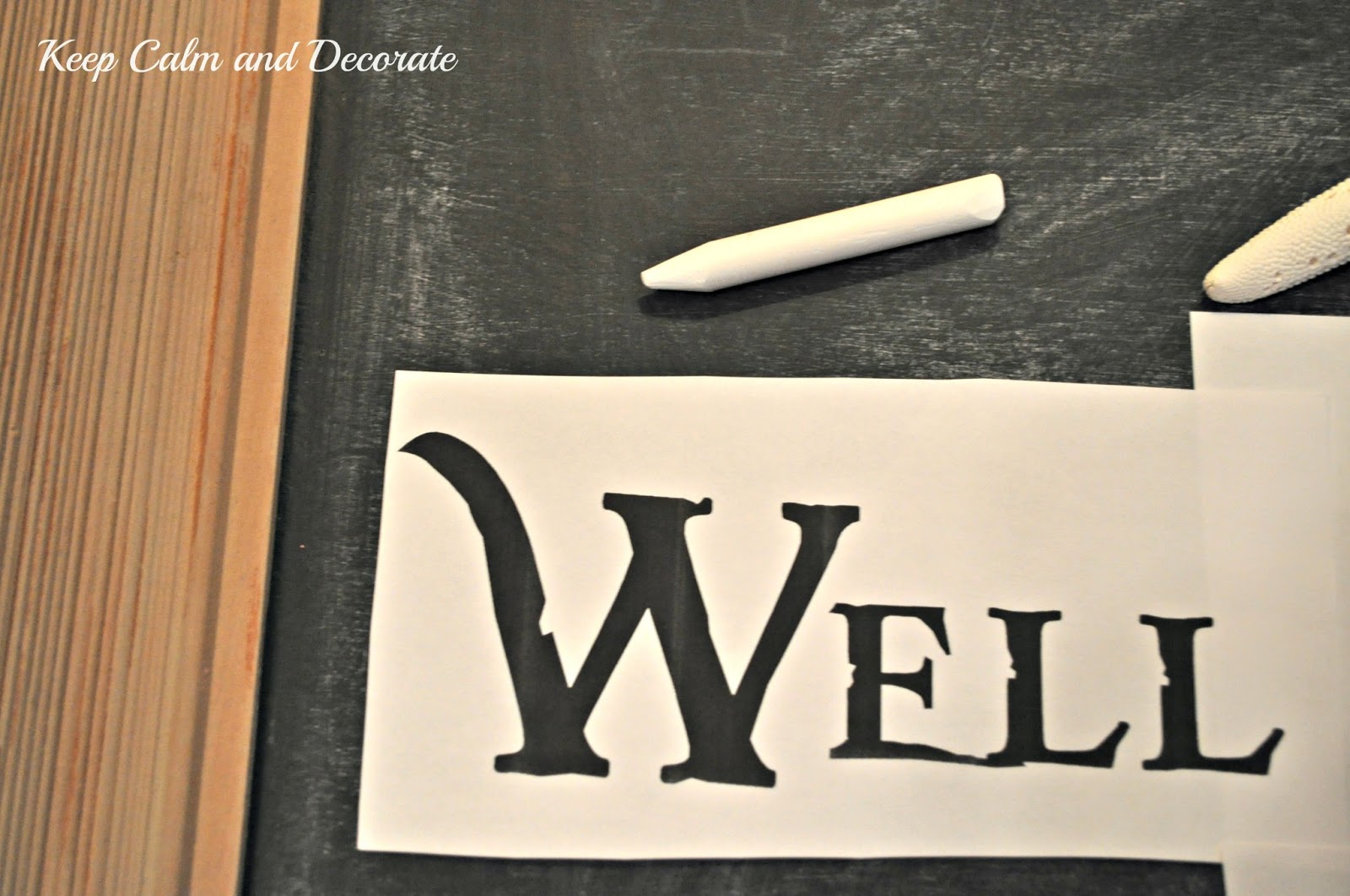 Keep Calm and Decorate: Easy Chalkboard Lettering Tutorial