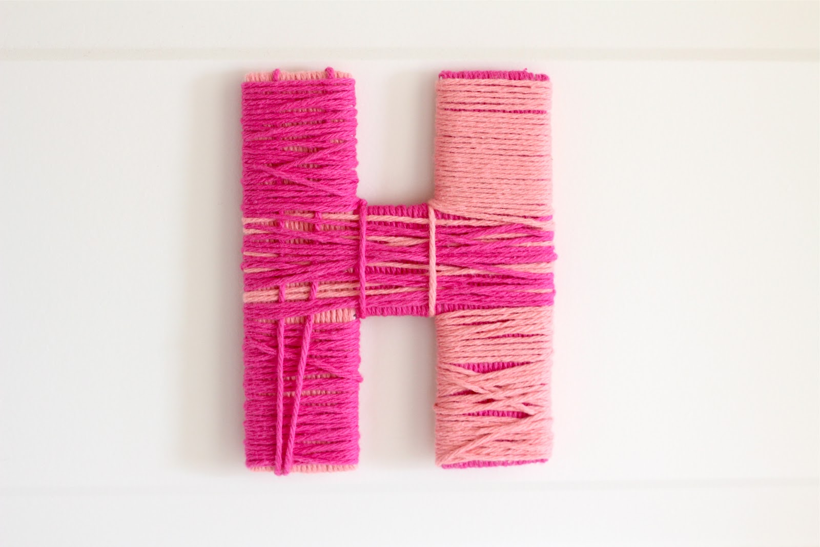Talkin' Chow Playin' House: Crafty Yarn Wrapped Letters