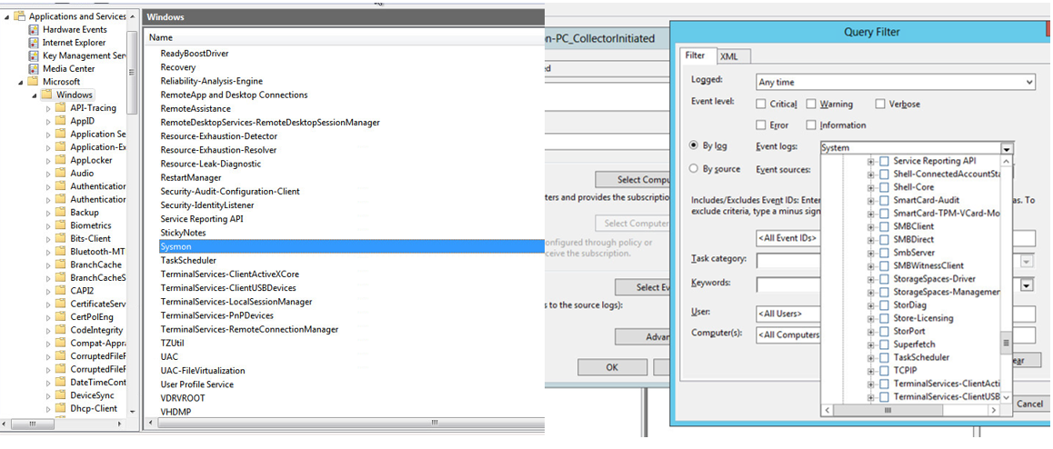 Various DFIR, NSM, Threat Hunting and General IT: WEF Server, Add ...