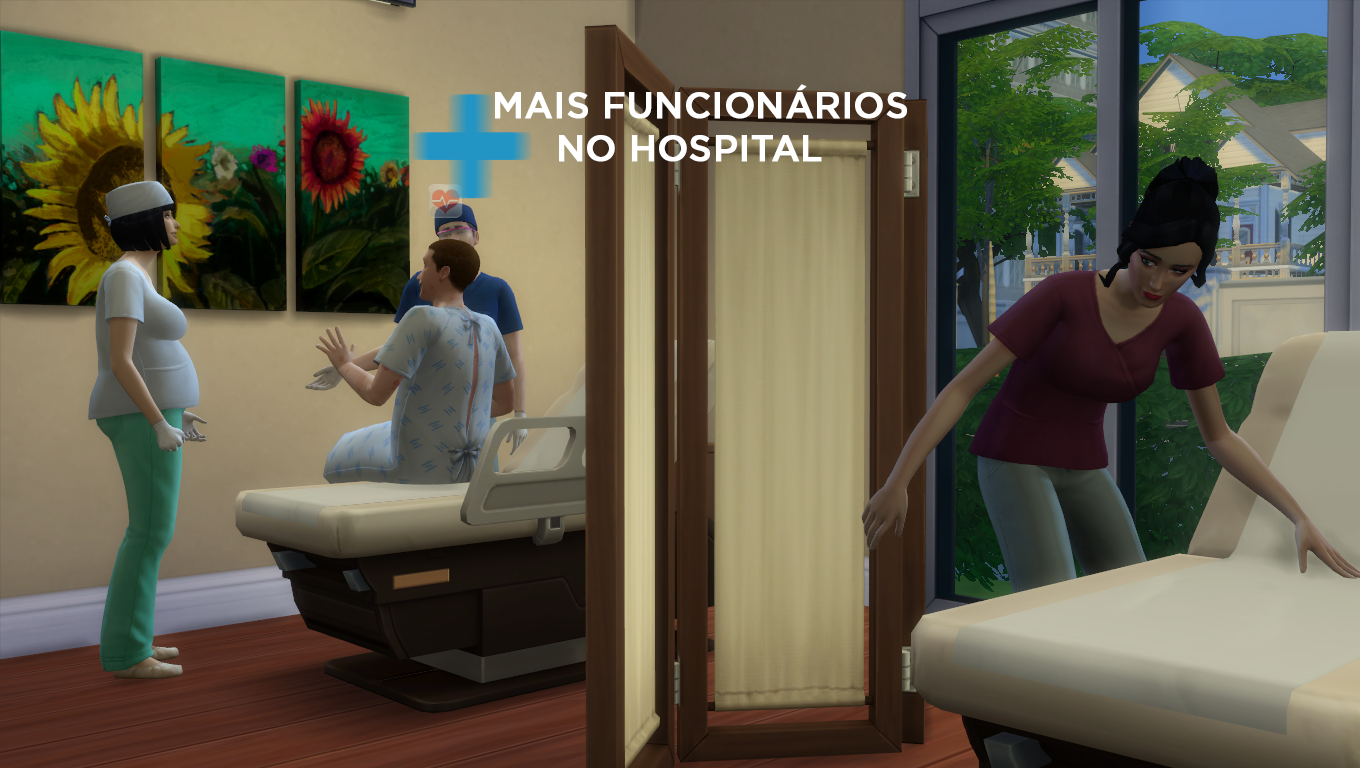 MOD - The Sims 4 - Mais funcionários no Hospital | oijoijhjij