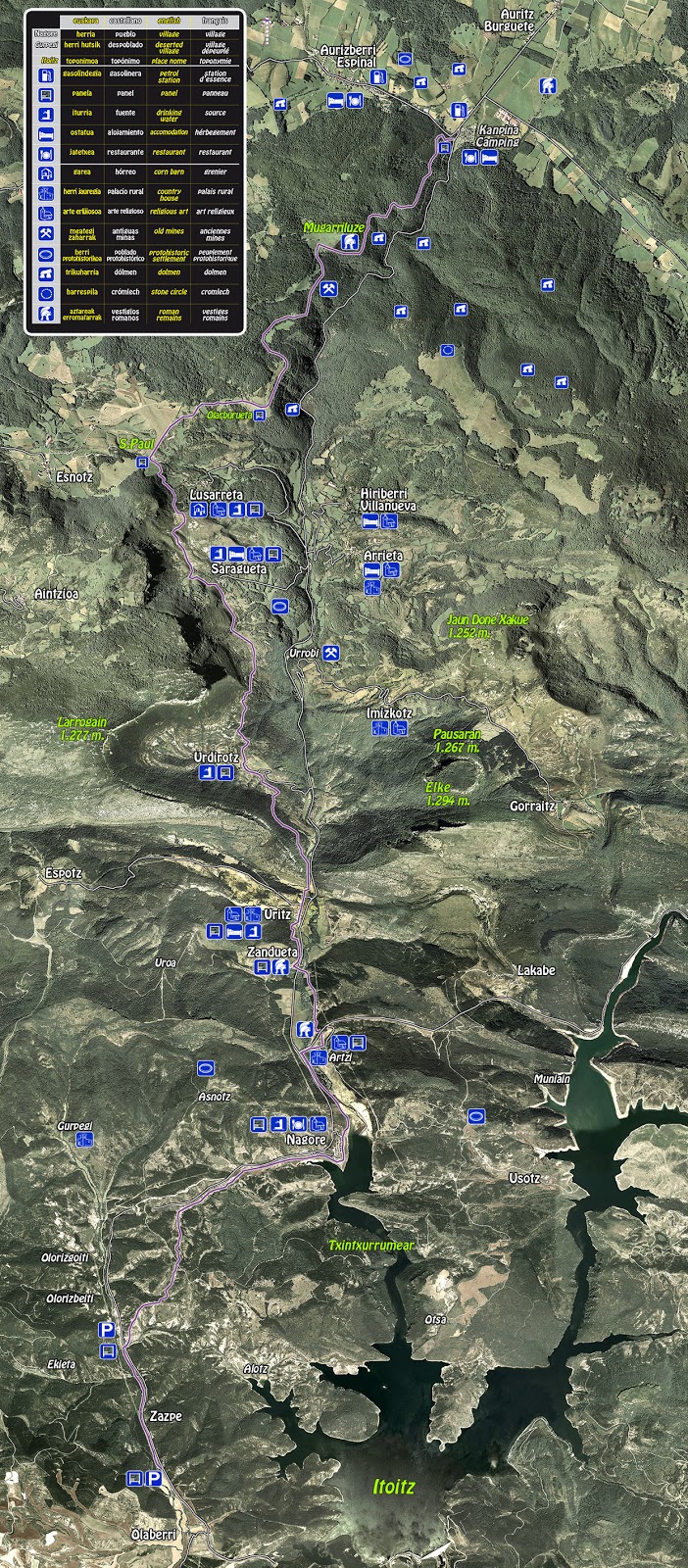 Wikiloc | Ruta Lusarreta Aurizberri erromatar galtzada 2018-09-29