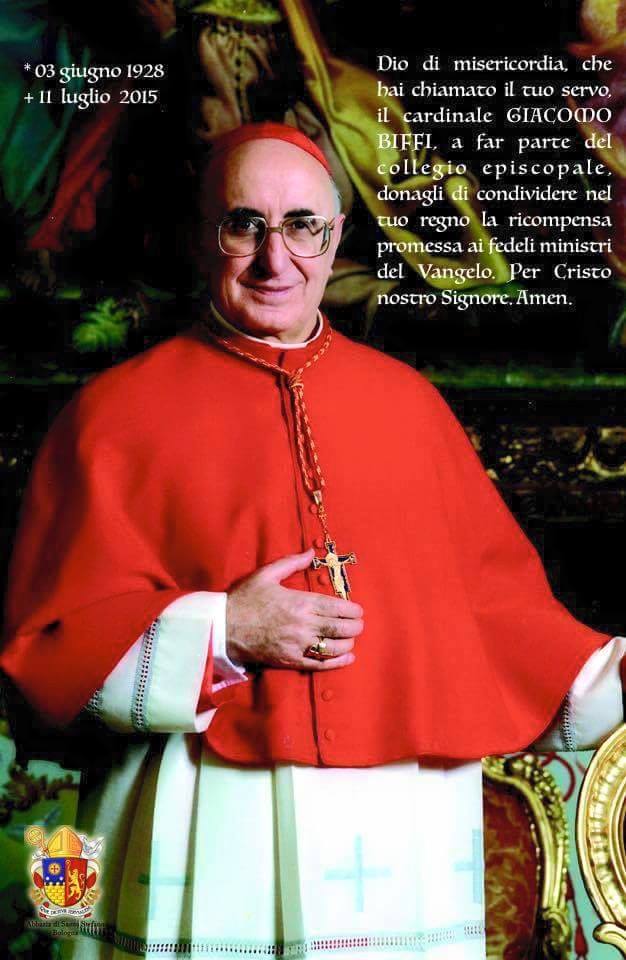 Scuola Ecclesia Mater: In memoriam del card. Giacomo Biffi, arcivescovo ...
