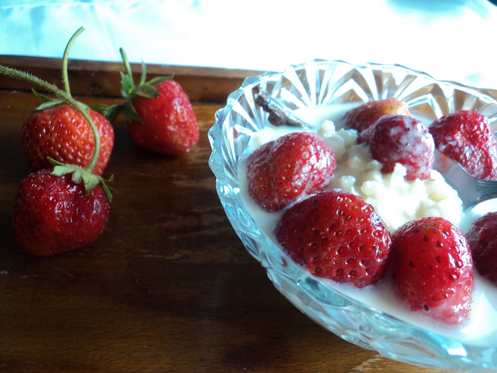 blogmiren: Fresas con leche y arroz