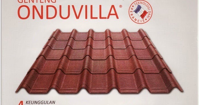 ATAP ONDULINE SIDOARJO: ONDUVILA ATAP BITUMEN MODEL GENTENG
