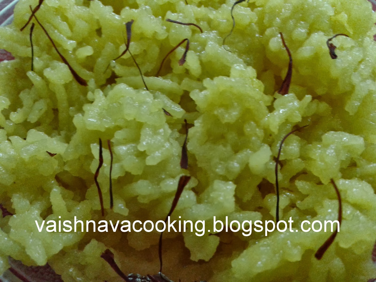 MY SATVIK KITCHEN: SWEET YELLOW RICE