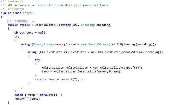 Öner KAYA: Object Serialize - Deserialize Öner KAYA: Object Serialize - Deserialize