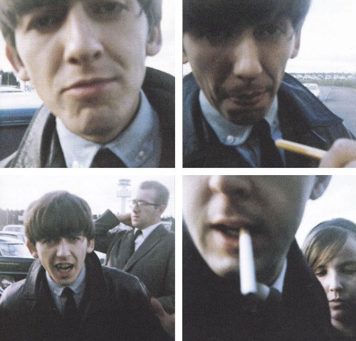 Meet the Beatles for Real: George Harrison extreme closeup