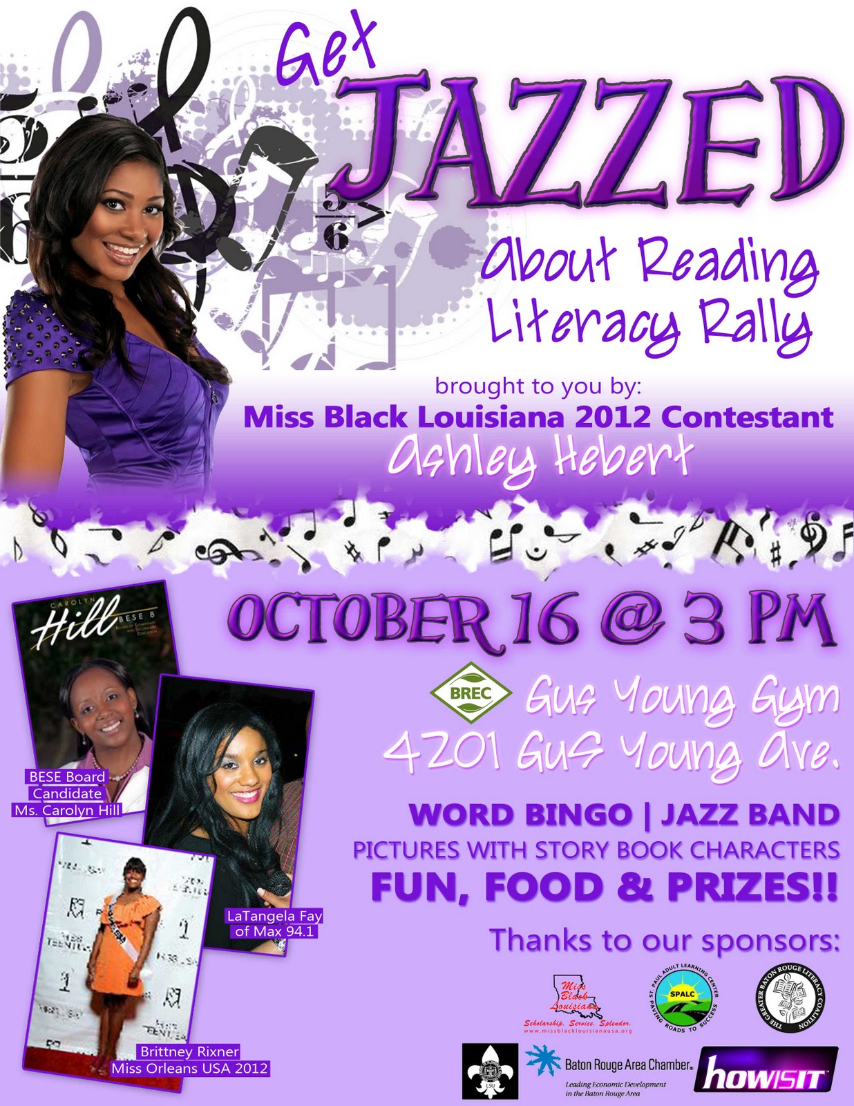 My Journey to the Crown: "Get Jazzed About Reading" Literacy Rally