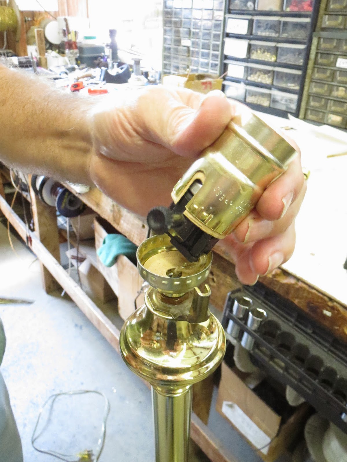 Lamp Parts And Repair Lamp Doctor Brass Floor Lamp With Table Socket