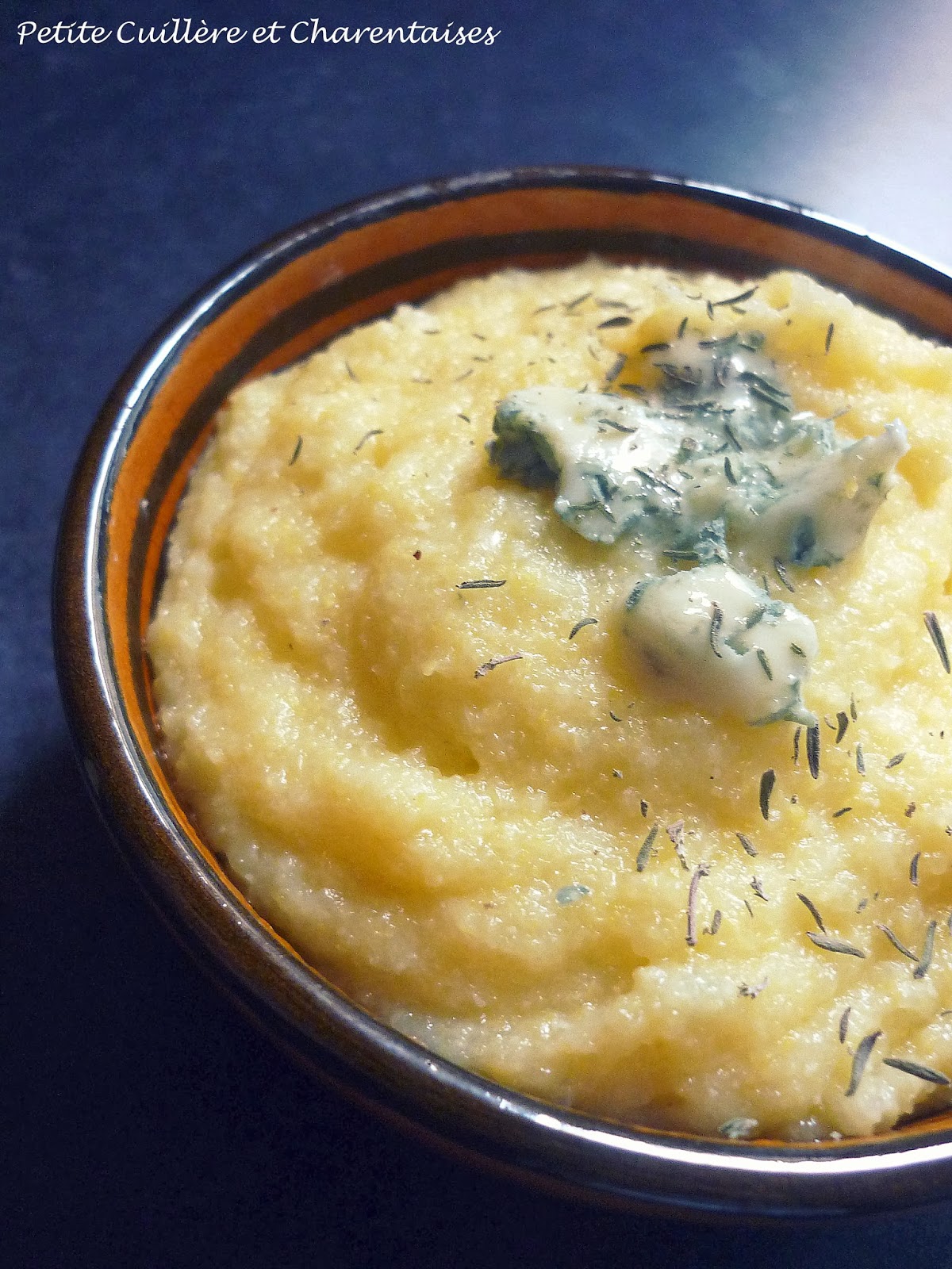 Petite Cuillère et Charentaises: Polenta aux Trois fromages et au Thym
