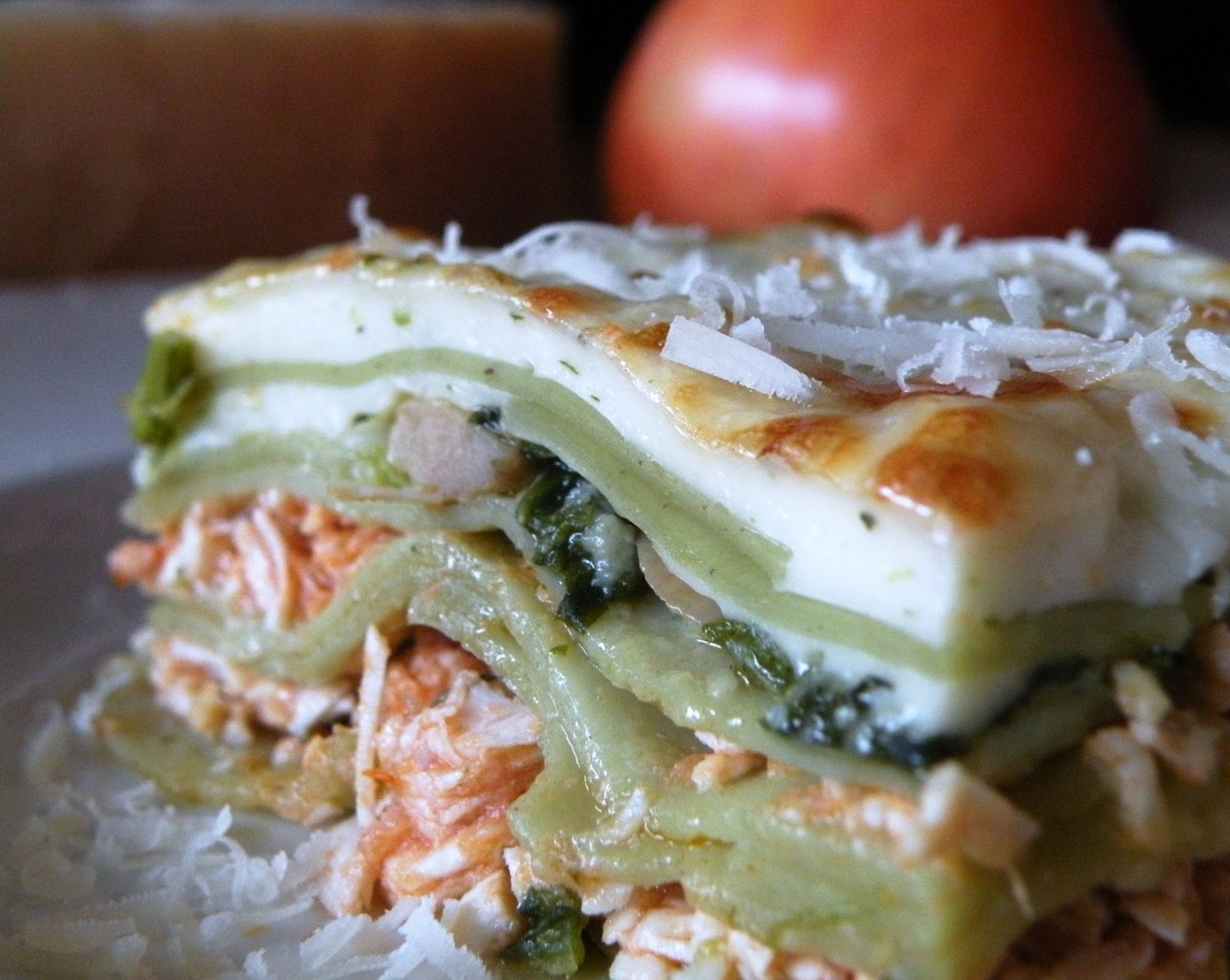 Mis pinitos de cocina: lasagna de pollo, espinacas y gorgonzola