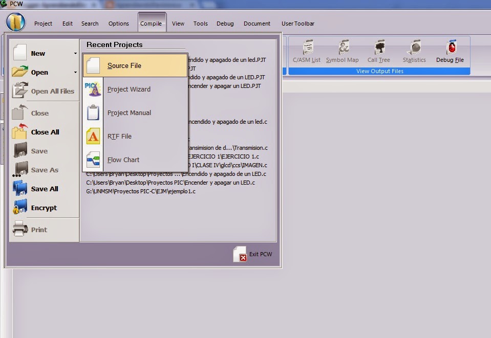 Primer programa en CCS Compiler (PIC C Compiler) ~ AprendiendoElectrónica