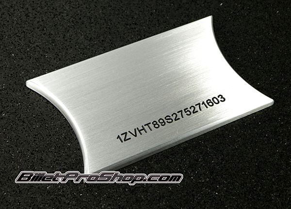 Billet Pro Shop: BPS Custom Dash Plaque