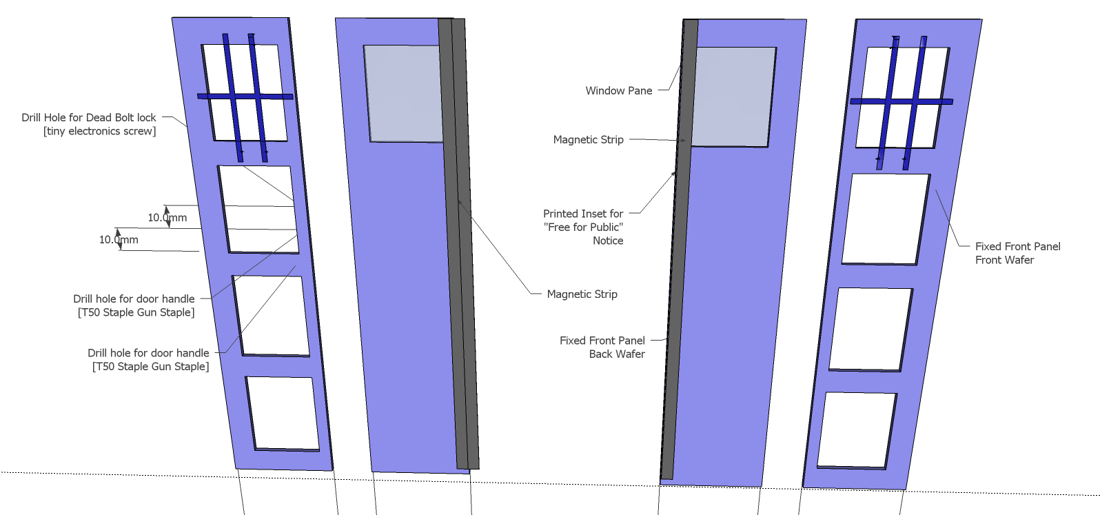 Step 2: Front Door 2-part Assembly