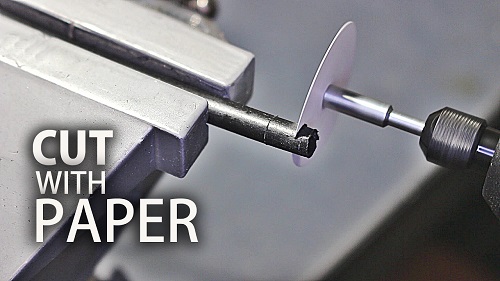 Watch a Paper Disc Cut Through Acrylic, Plastic and Wood!! / The ...