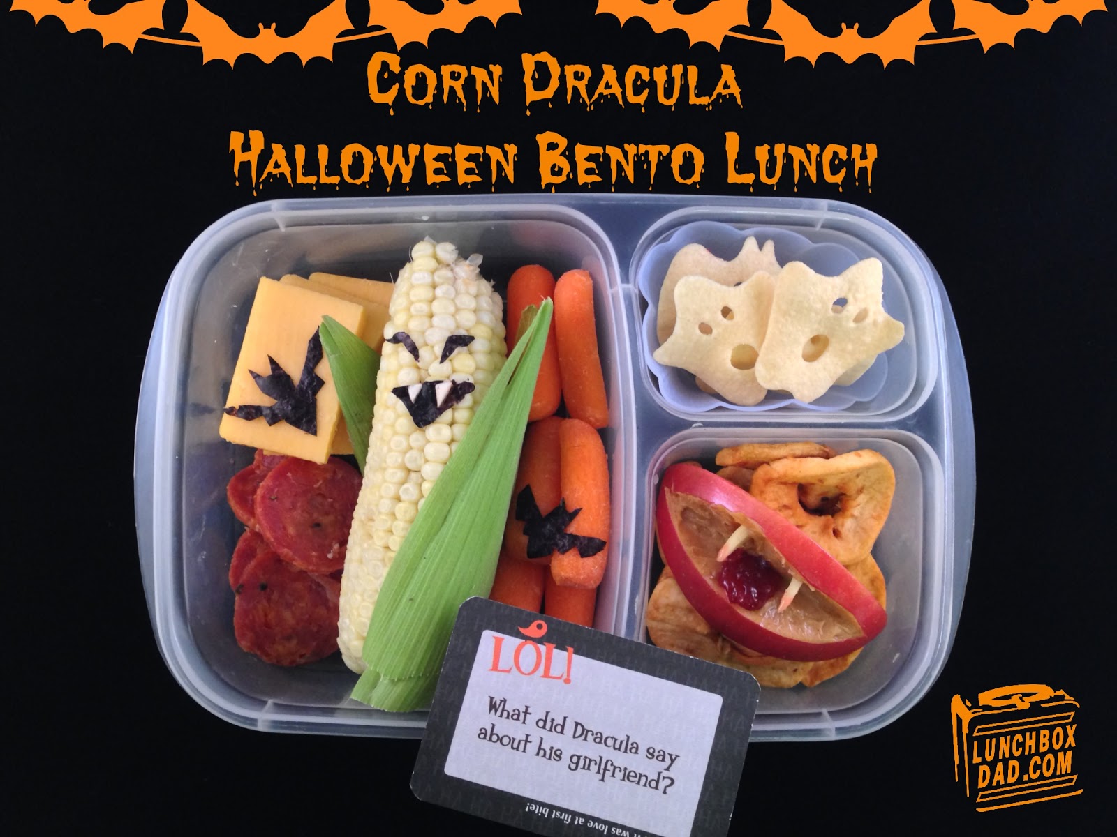 Lunchbox Dad: Corn Dracula Halloween Lunch