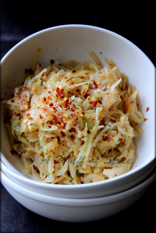 Burnt Chili Garlic Cabbage Stir-fry