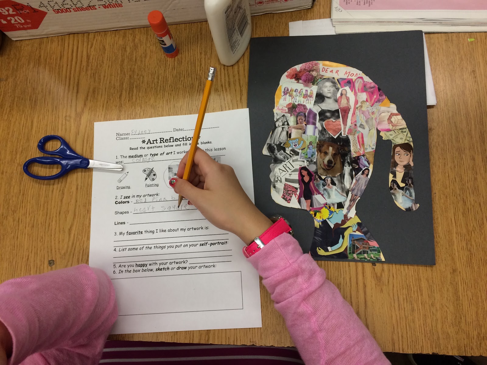 Ms. C's Artroom: Symbolic Self-Portraits