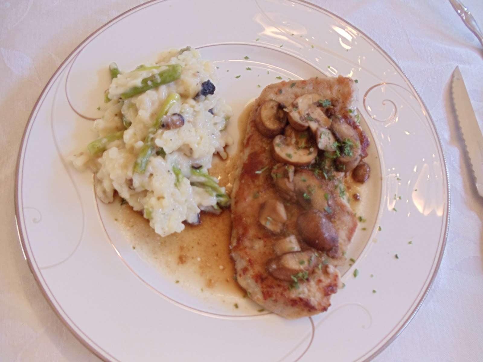 "I enjoy food more than the average person": Anniversary dinner: Veal ...