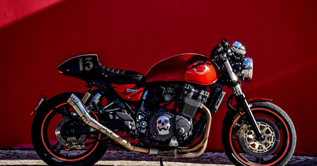 The Inazuma in red - Inazuma café racer