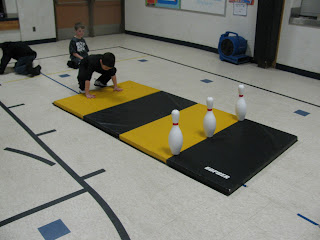 Carly's PE Games: P.E. Tumbling, Body Bowling, Scooter Game