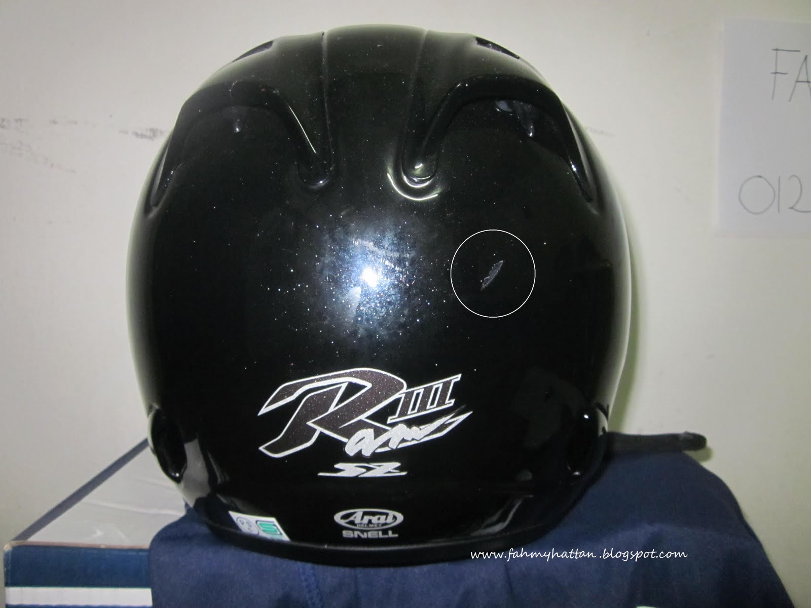 Fahmy Hattan.Rare: Arai sz ram3 Black metallic
